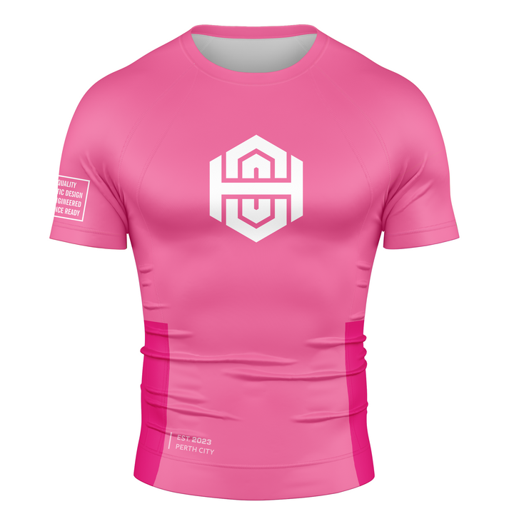 Neon Pink BJJ Rash Guard – Batch 01 | Inversion Fightwear