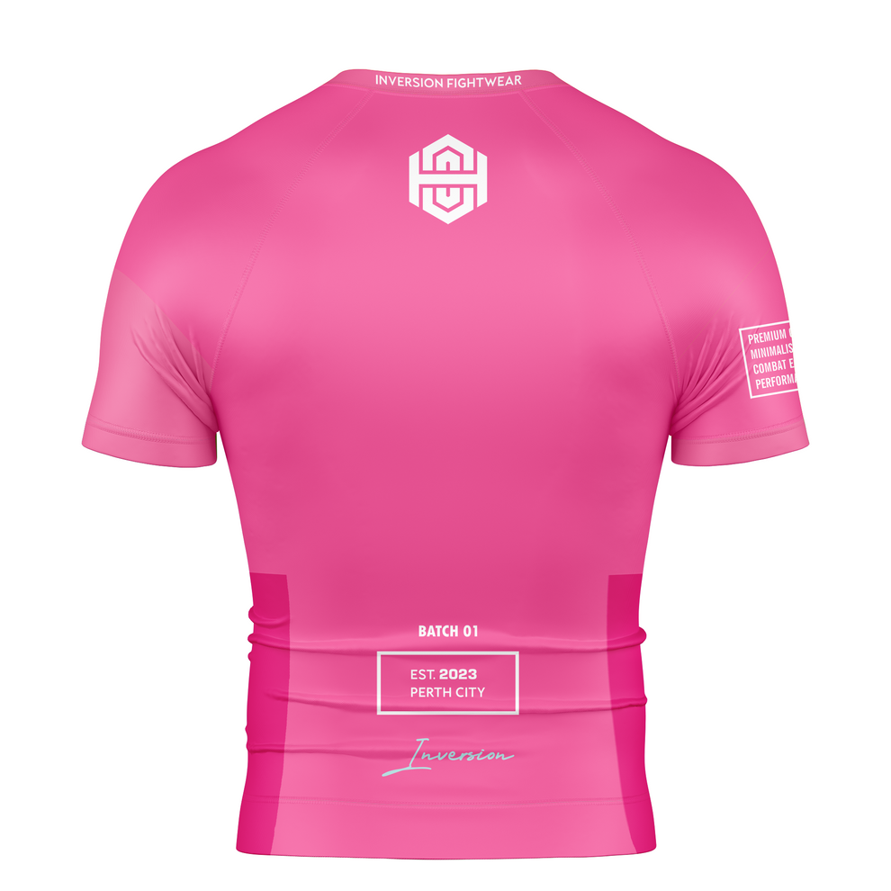Neon Pink BJJ Rash Guard – Batch 01 | Inversion Fightwear